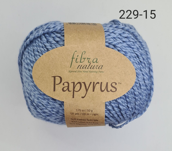 Пряжа Fibra Natura Papyrus /Фибра Натура Папирус/ цвет-229-15, Джинс ...