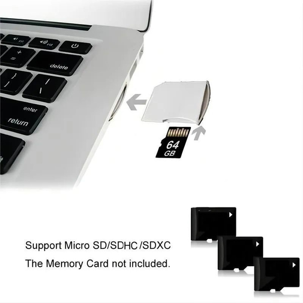 Картридер / Адаптер micro SD - SDHC TF SD для Macbook Air, Pro, Retina ...