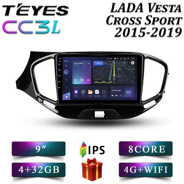 Штатная магнитола Teyes CC3L/ Lada Vesta/Лада Веста/ 4+32GB/4G ...