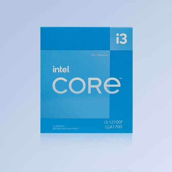 Процессор Intel Core i3 12-го поколения, BOX (без кулера), 4 яд., 3.3 ...