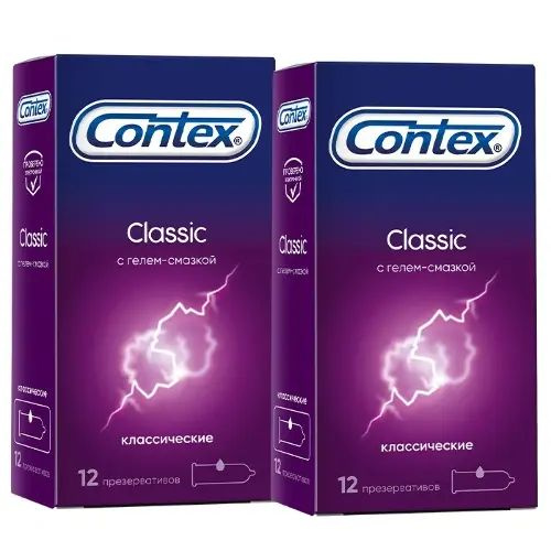 Набор Contex Classic: Contex презервативы Сlassic 12 шт. 2 упаковки - купить с доставкой по ...