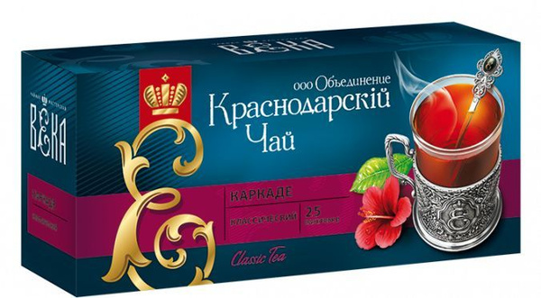 Чайный напиток, каркаде, пакетированный, Объединение Краснодарский чай ...