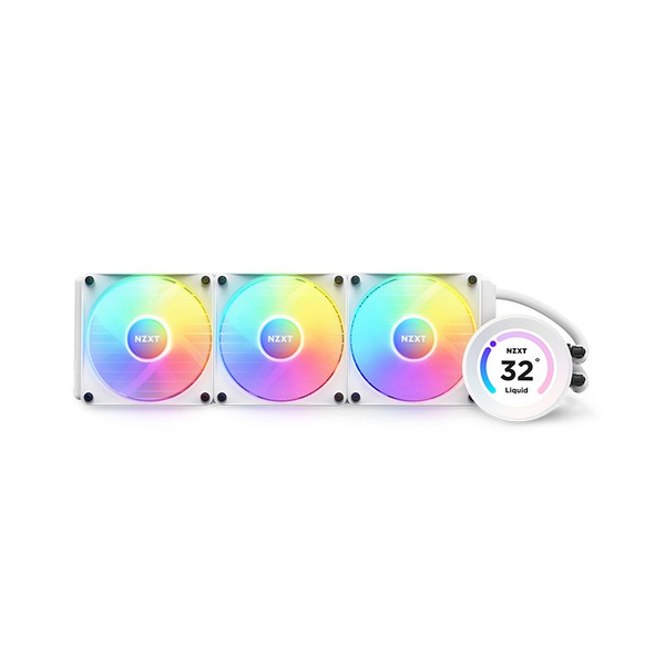 NZXT Kraken Elite 360 rgb LCD Дисплей КУЛЕР ДЛЯ ПРОЦЕССОРА Water-cooled radiator rgb white Белый ...