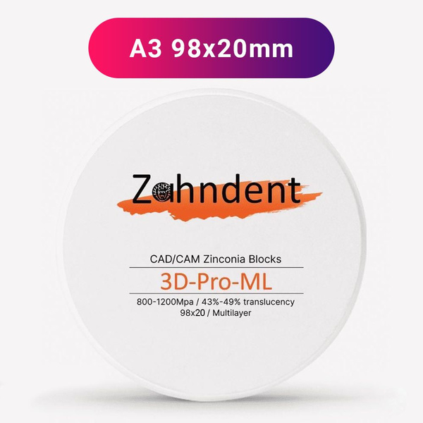 Zahndent Материал для CAD/CAM систем купить на OZON по низкой цене (1169785327)