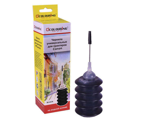 Расходник для печати Colouring CG- INK-U-C-30ml, Черный (black), для ...