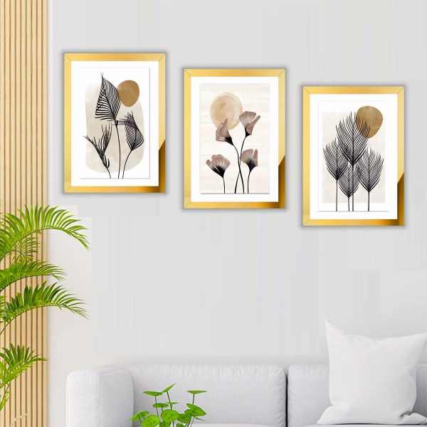 Украшение настенное интерьерное Teknograf Набор из 3 х столов МДФ купить по доступным ценам в