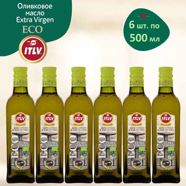 Оливковое масло ITLV Extra Virgin Eco, 500мл 6шт, растительное ...