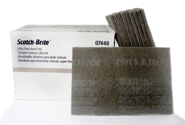Шлифовальный войлок 5шт. 3M скотч брайт Scotch-Brite S UFN светло-серый ...