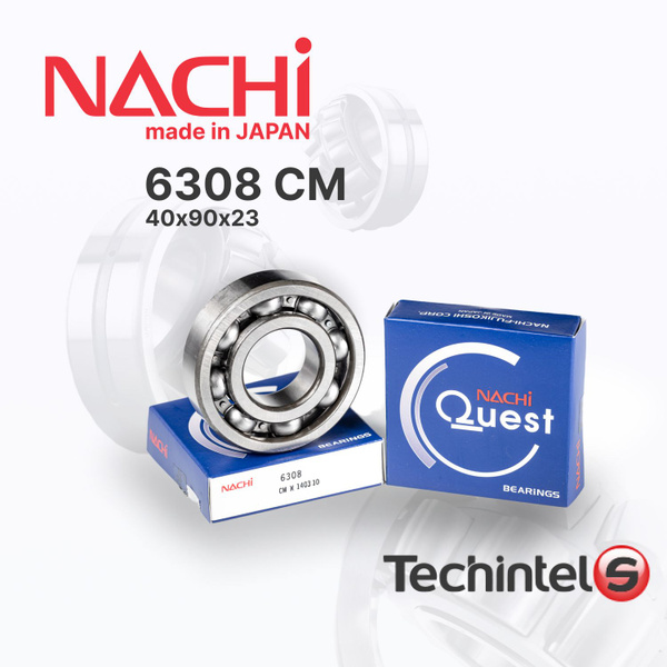 Подшипник NACHI 6308 40х90х23 купить на OZON по низкой цене (787867639)