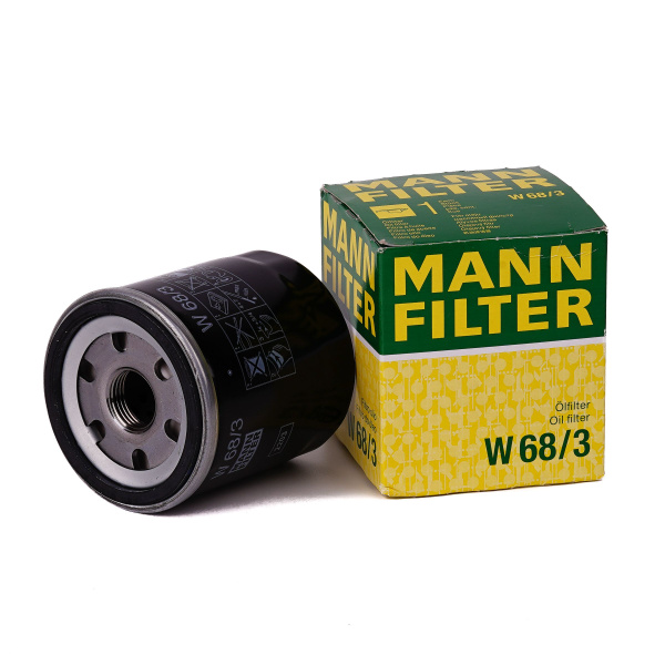 Фильтр масляный MANN FILTER W68/3 - купить по выгодным ценам в интернет-магазине OZON (1214648367)
