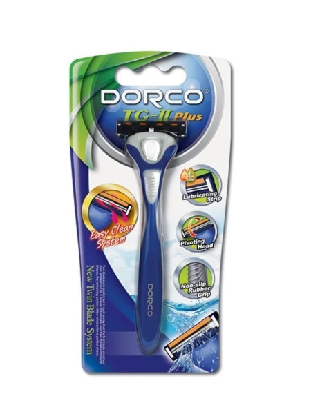Dorco Мужская бритва TG-II Plus, 2-лезвийная,крепление Slalom ...
