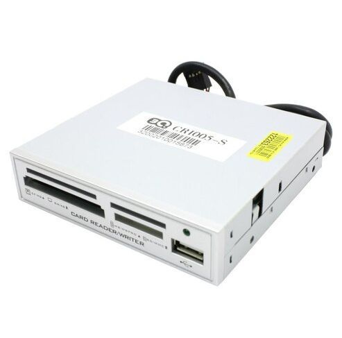 3.5" Кард-ридер 3Q CRI005-S (CRI005-S) серебристый - USB 2.0 SD, M2, MS ...