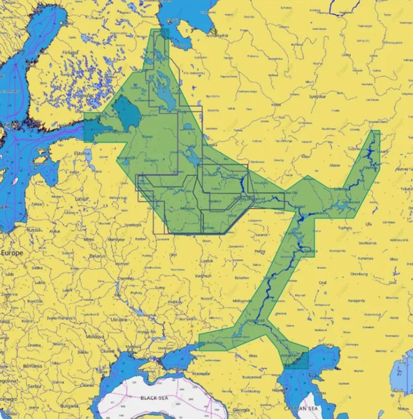 Карта глубин для эхо Lowrance Simrad C-MAP RS-Y050 - купить с доставкой ...