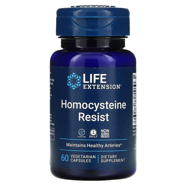 Life Extension, Homocysteine resist , Гомоцистеин резист - 60 капсул ...