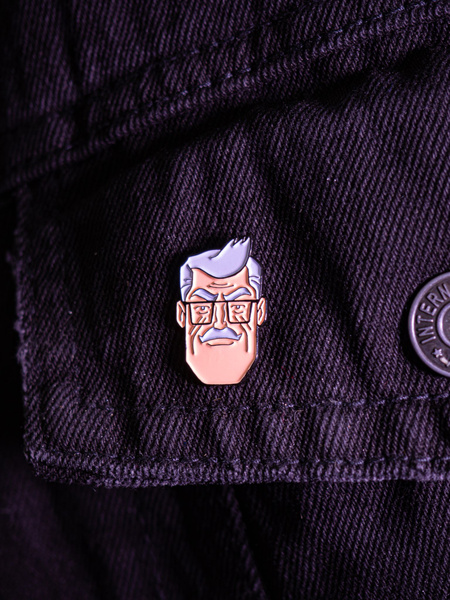 Металлический пин "Batman The Animated Series Comissioner Gordon ...