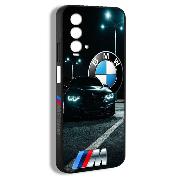 Чехол на Xiaomi Redmi 9T BMW БМВ М мощность логотип черный арт PMW02 ...