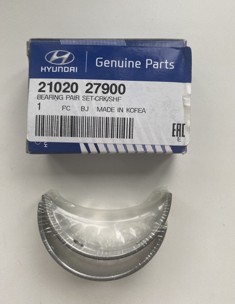 Вкладыши коренные коленвала HYUNDAI / KIA /Genuine Parts/ арт ...