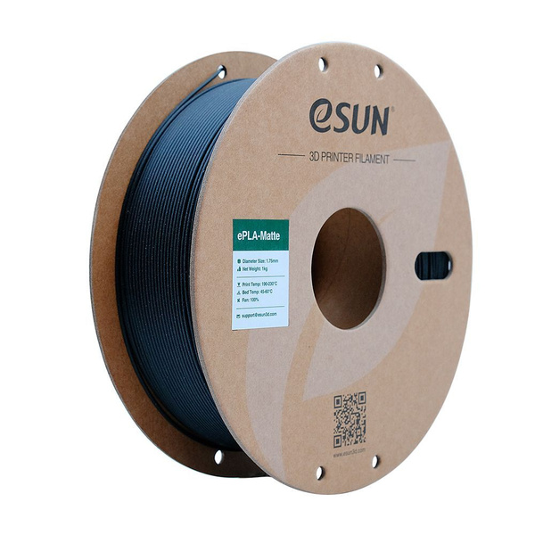 Катушка PLA пластика ESUN ePLA-Matte 1.75 мм 1кг., глубоко черный (матовый) Black купить на OZON ...