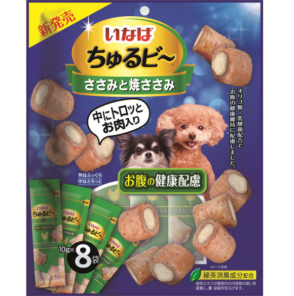 Inaba Churu Bee лакомство для собак трубочки с куриным филе для ...