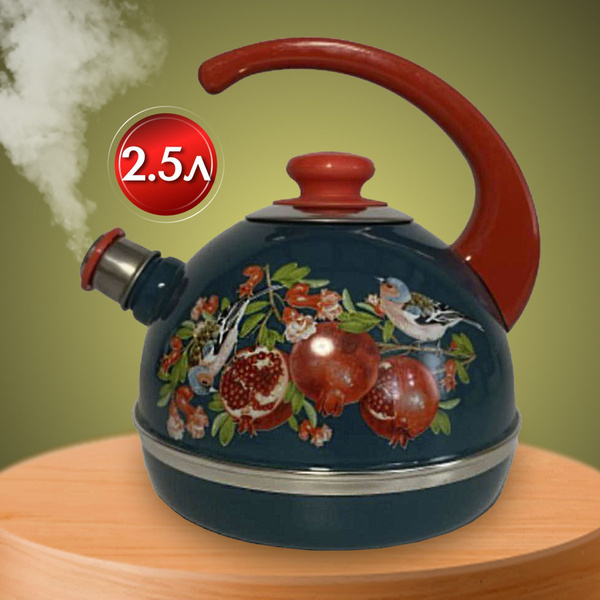 Чайник со свистком 2.5 л Рубин эмалированный для газовой плиты - купить ...