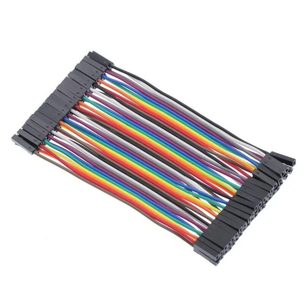 Провода перемычки Dupont 10 см мама мама для Arduino Stm32 Nodemcu Raspberry Pi купить с