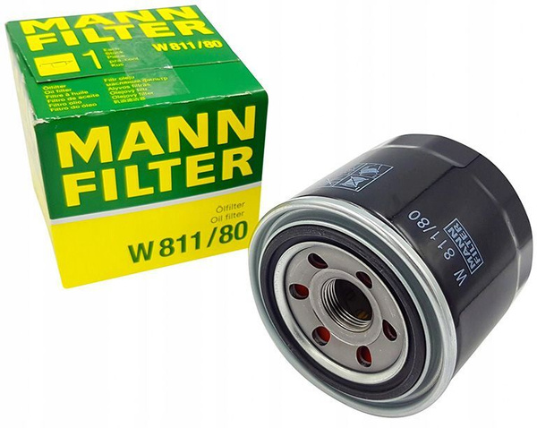 Фильтр масляный HYUNDAI/KIA/MAZDA/MITSUBISHI Mann-filter W811/80 - MAN ...