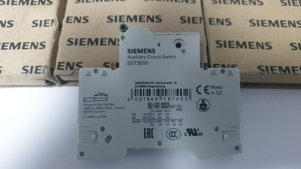 5ST301.AS SIEMENS Вспомогательный переключатель тока (5ST301AS 5ST3010 ...