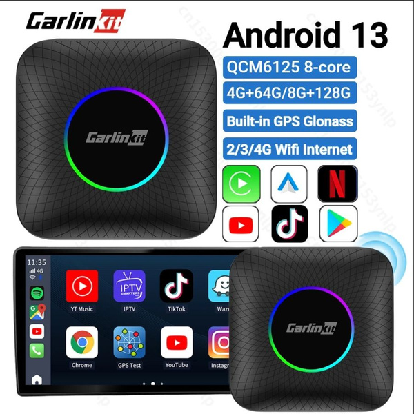 Беспроводной адаптер Carplay и Андроид Auto Carlinkit Tbox-LED,Android ...