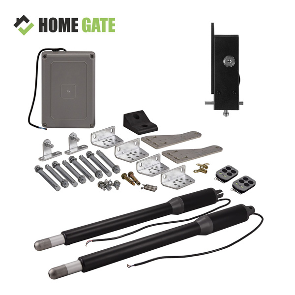 Привод для распашных ворот 150DC Home Gate + электромеханический замок ...