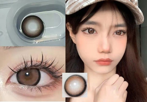 Цветные контактные линзы LRGOODCON BHCHA 12 месяцев, -2.25 / 14.5 / 8.5, коричневый, 2 шт ...