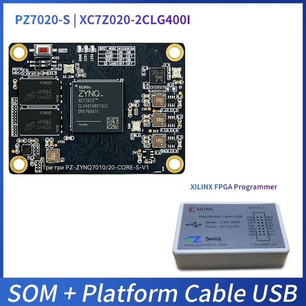 Puzhi 7020 SOM Xilinx Zynq-7000 SoC XC7Z020 Основная плата FPGA Система промышленного класса на ...