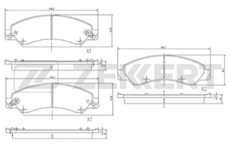 Колодки тормозные дисковые передние Cadillac Escalade 06-, Chevrolet ...