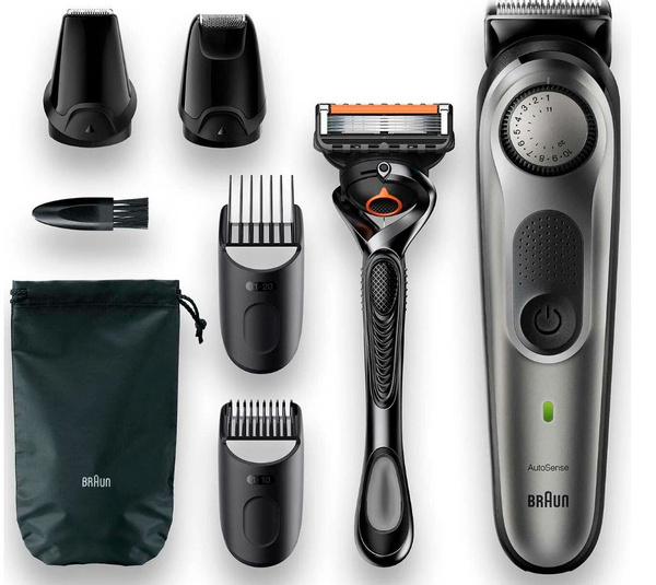 Триммер для бороды и усов Braun BT7320, 4 насадки + бритва купить на ...