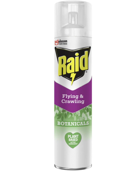 Райд / Raid - Аэрозоль от летающих и ползающих насекомых Botanicals 300 ...