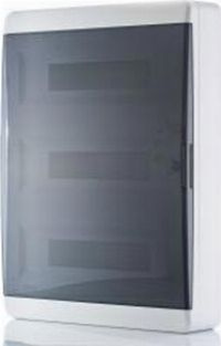 Бокс распределительный КЭАЗ OptiBox P-BNK-2-54-IP41 ЩРН-П-54 с прозрачной черной дверцей ...