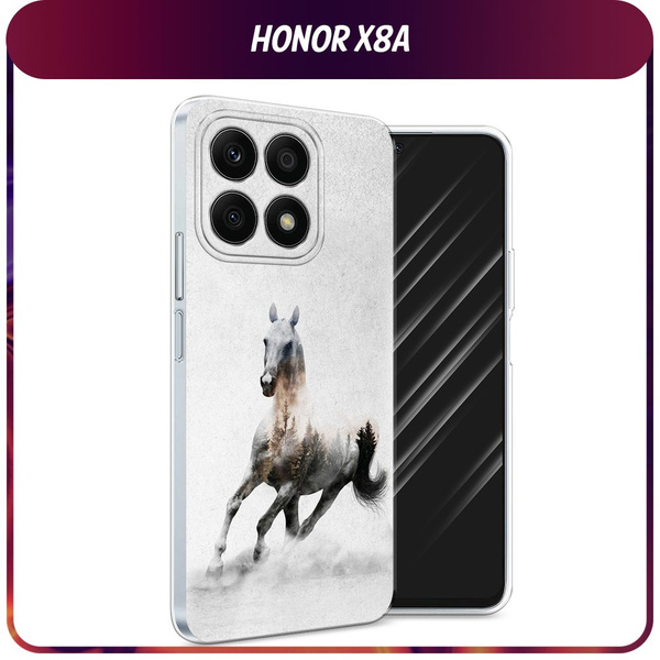 Силиконовый чехол на Honor X8A / Хонор X8A "Лошадь лес" - купить с ...