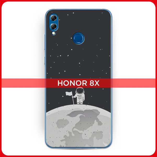 Силиконовый чехол на Honor 8X / Хонор 8Х Первый на Луне - купить с ...