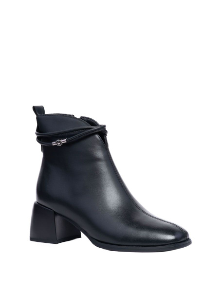 Ботильоны Женский Milana черный, размер 39 Демисезон 6 Молния Толстый каблук Россия купить c ...