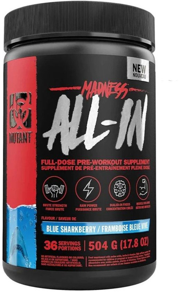 Mutant MADNESS ALL-IN 504 грамм со вкусом голубая акулья ягода - купить ...