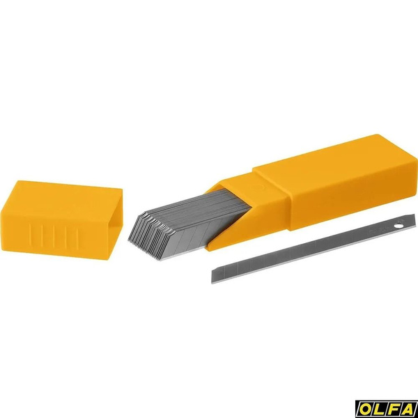 Сегментированные лезвия из нержавеющей стали OLFA 9х80х0.38 мм, 50 шт OL-AB-50S - купить с ...
