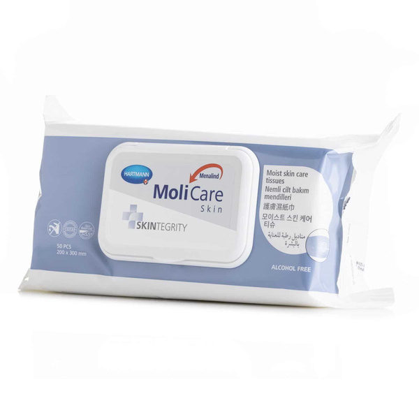 Hartmann Molicare Skin Moist Tissues Салфетки для ухода за кожей, 50 ...