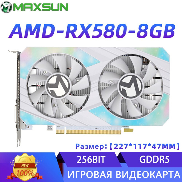 Видеокарта maxsun Radeon RX 580, 8 ГБ GDDR5 - купить по низким ценам в ...