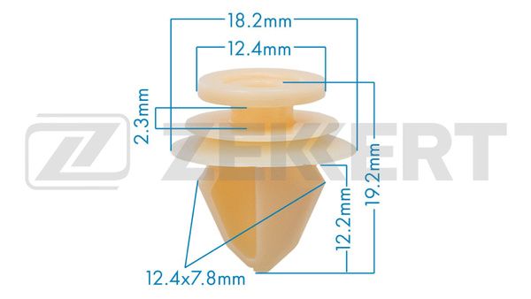 Клипса крепежная автомобильная, 1 шт. купить по выгодной цене в ...