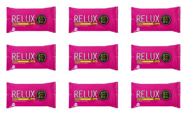 Relux Салфетки влажные освежающие Грейпфрут, 15 шт, 12 уп - купить с доставкой по выгодным ценам ...