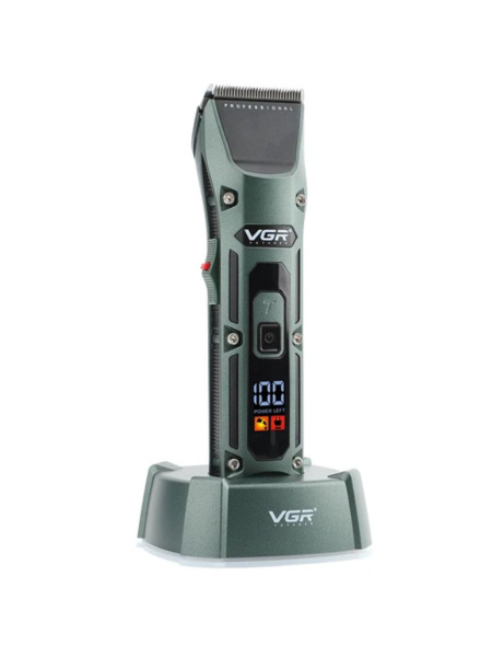 Машинка для стрижки VGR VGR-696, темно-зеленый - купить по выгодным ценам в интернет-магазине ...