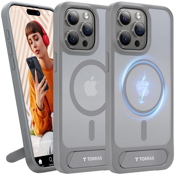 Магнитный чехол TORRAS для iPhone 15 Pro Max с подставкой ...