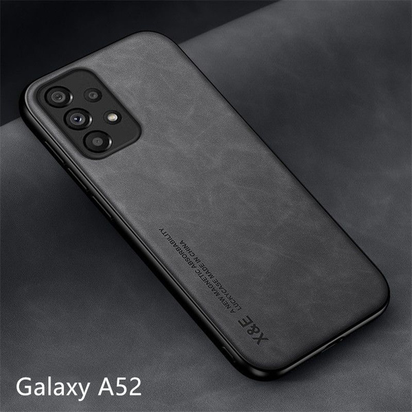 Кожа чехол для Samsung Galaxy A52 / A52S Магнитное притяжение внутри ...