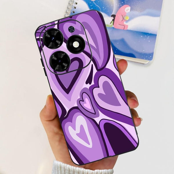 Для чехла Tecno Spark Go 2024 Bg6 Эстетичный Модный милый мультяшный рисунок противоударный