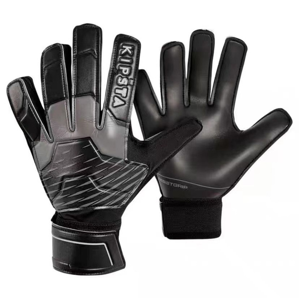 DECATHLON KIPSTA Детские вратарские перчатки черный/зеленый F100 RESIST ...