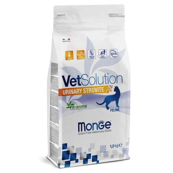 Monge VetSolution Cat Urinary Struvite Уринари Струвит при заболеваниях мочеполовой системы и ...